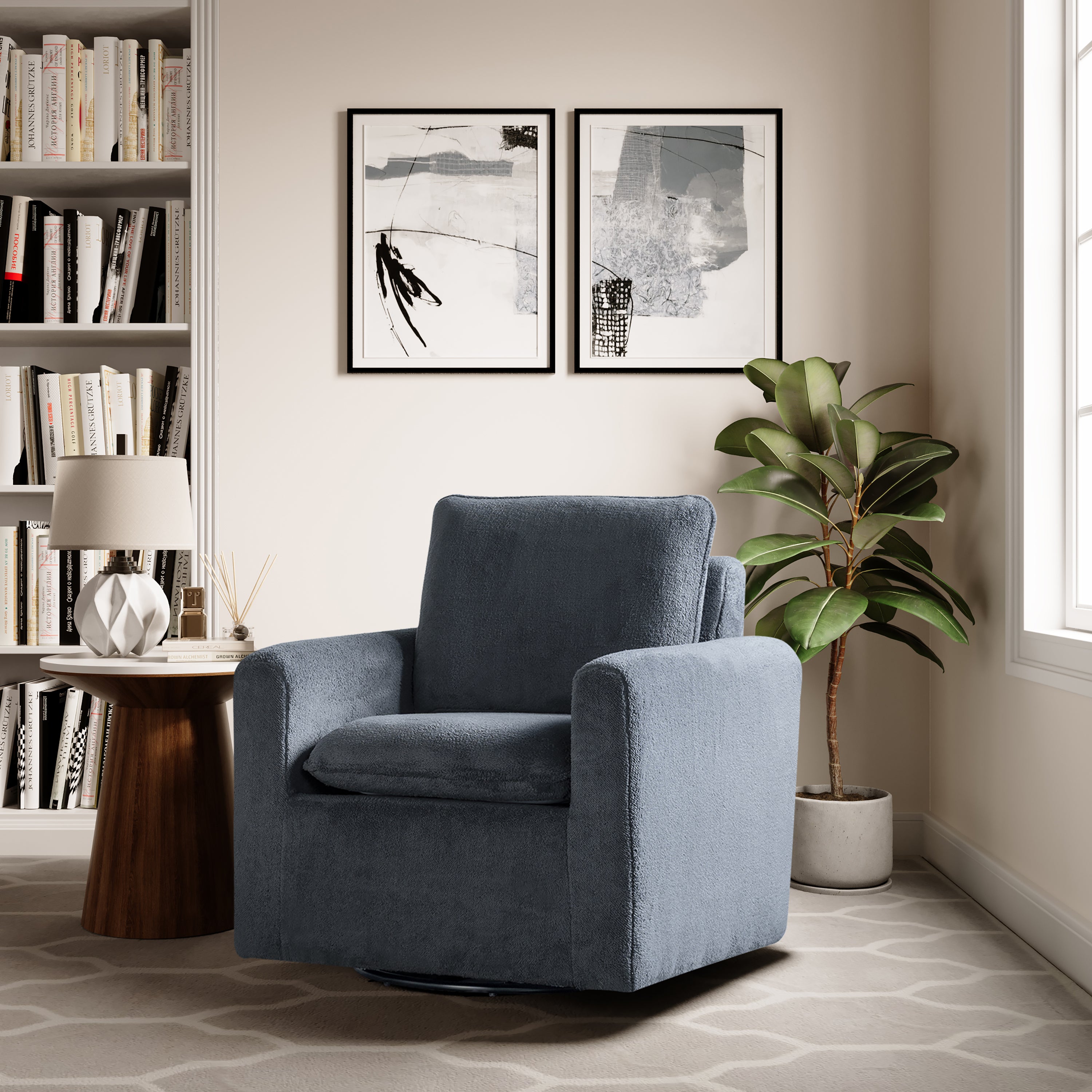 Linden Swivel Accent Chair – Lifestyle Solutions