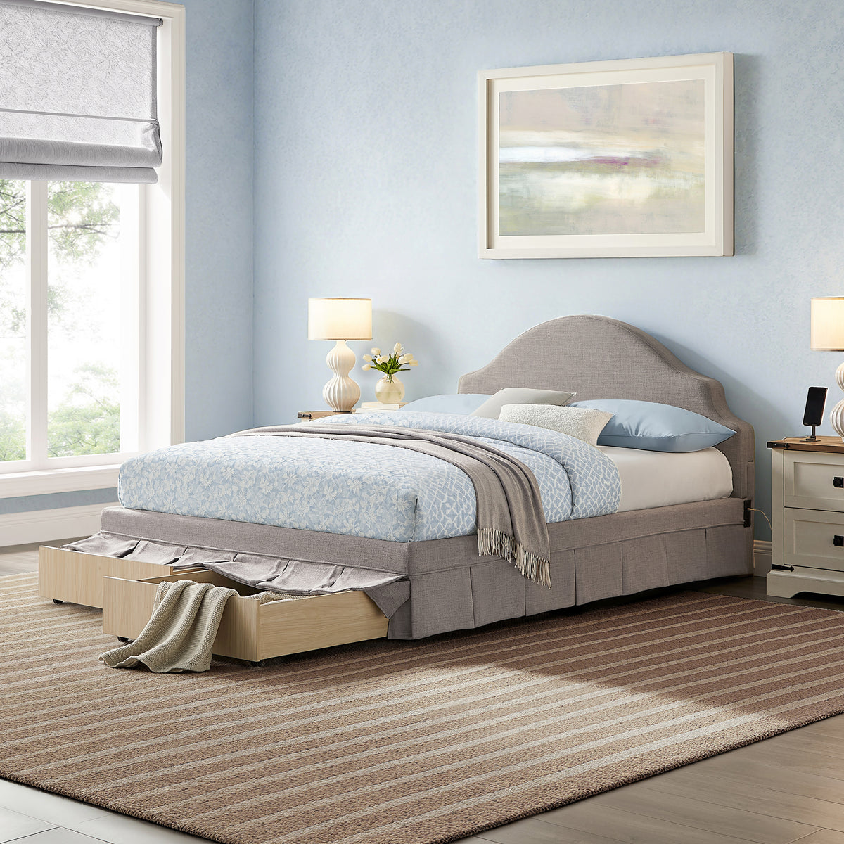 Caroline Upholstered Storage Bed – Lifestyle Solutions