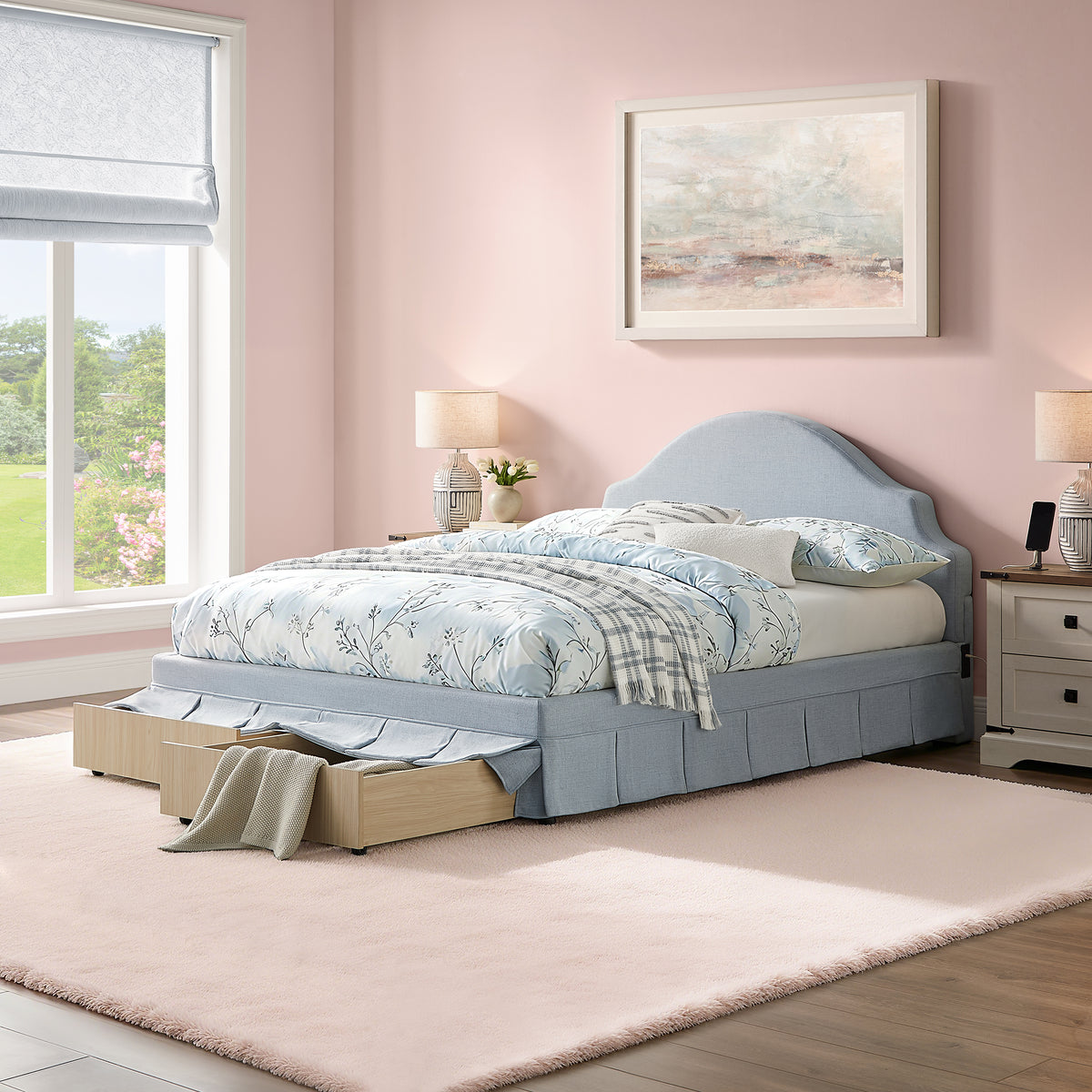 Caroline Upholstered Storage Bed – Lifestyle Solutions
